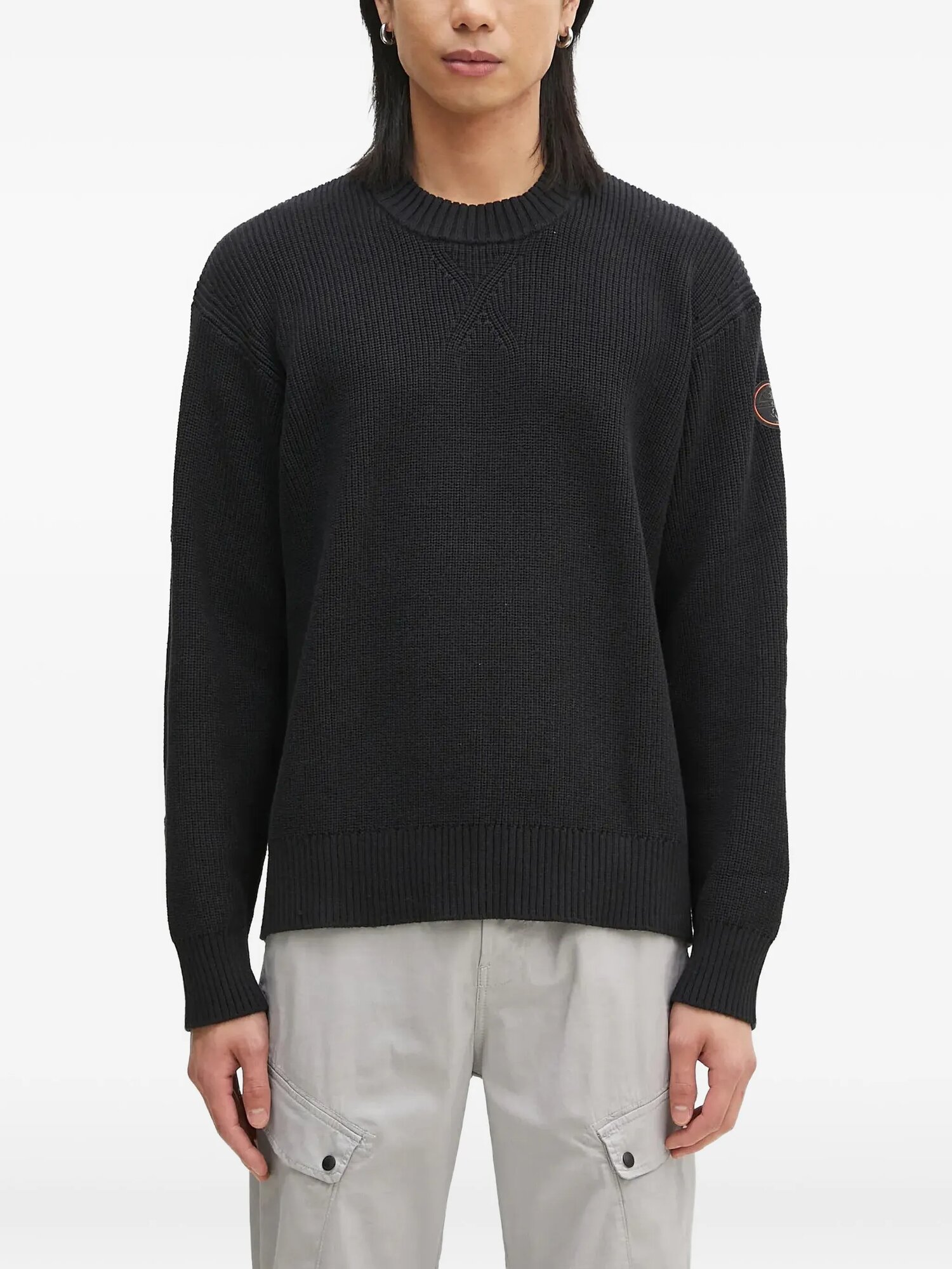 Свитер Logo-patch crew-neck sweater