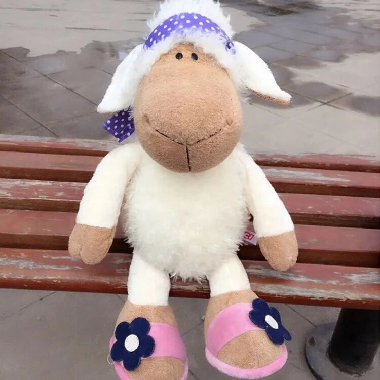 Мягкая плюшевая игрушка-тюрбан овечка Jolly Mah 35/50/80 см purple turban, 35cm