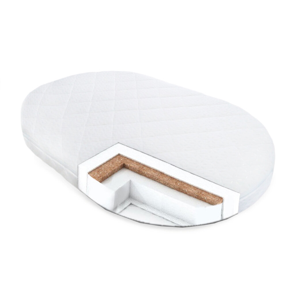 Матрас детский ALIS Садко для овальной кровати, беспружинный, двусторонний, 75х125 см