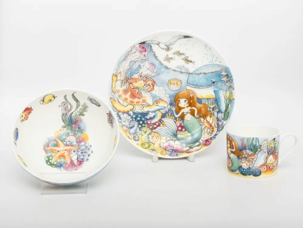 Детский набор ф. Восточная рис. Русалка, 3 предмета