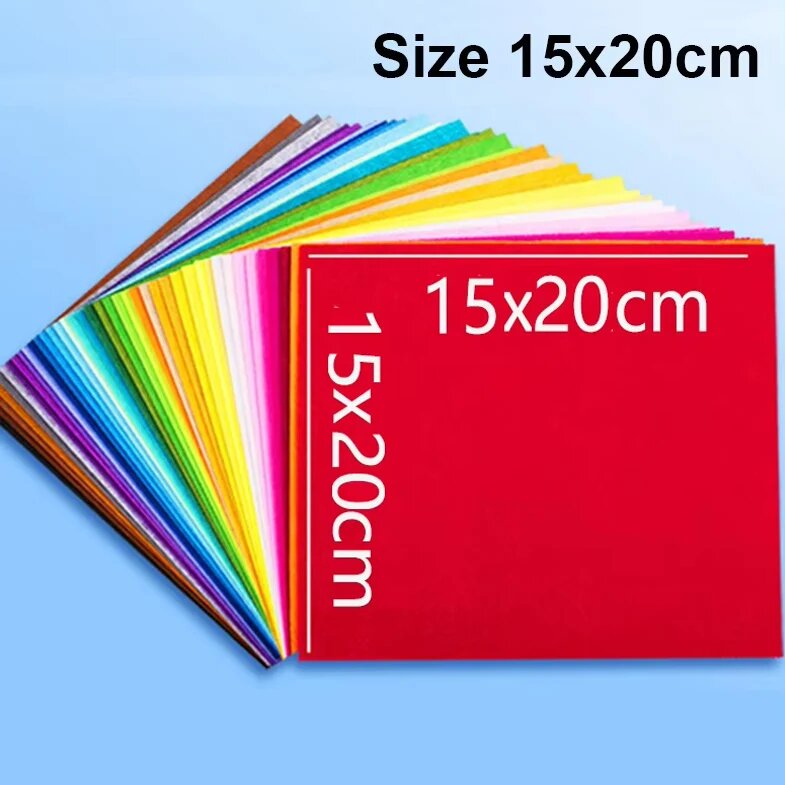 Фетровая ткань набор 40 цветов 40Pcs, 15x20cm