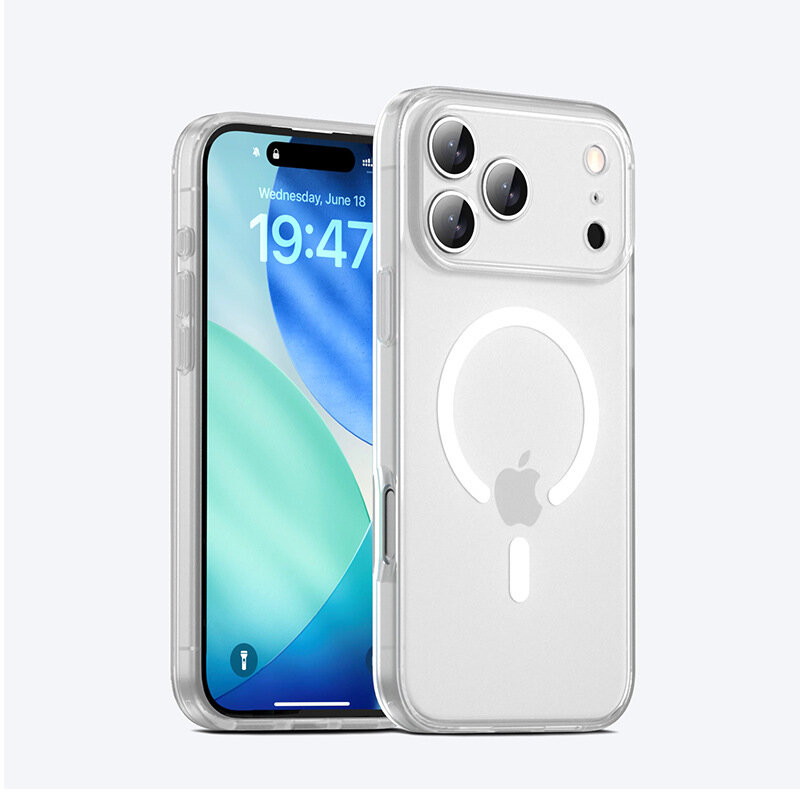 Совместим с Apple 17 Pro Max, чехол с точным отверстием, матовый полупрозрачный, ударопрочный защитный чехол для 17 Pro