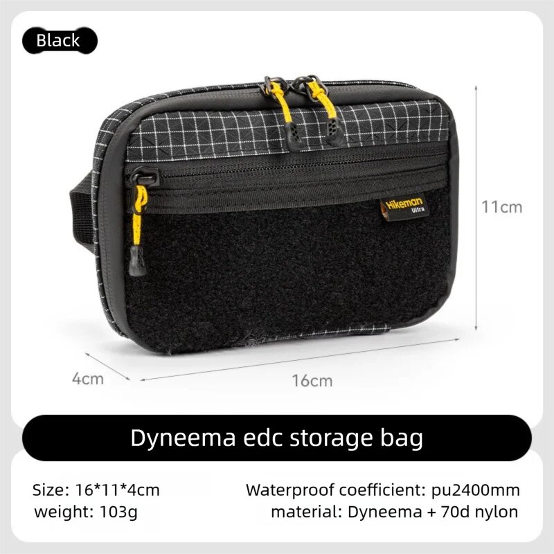 HIKEMAN EDC Storage Bag Black, 16x11x4см, 103г