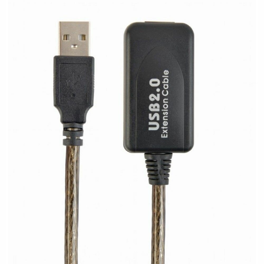 Gembird/Cablexpert Кабель удлинитель USB 2.0 активный AM/AF, 10м (UAE-01-10M)