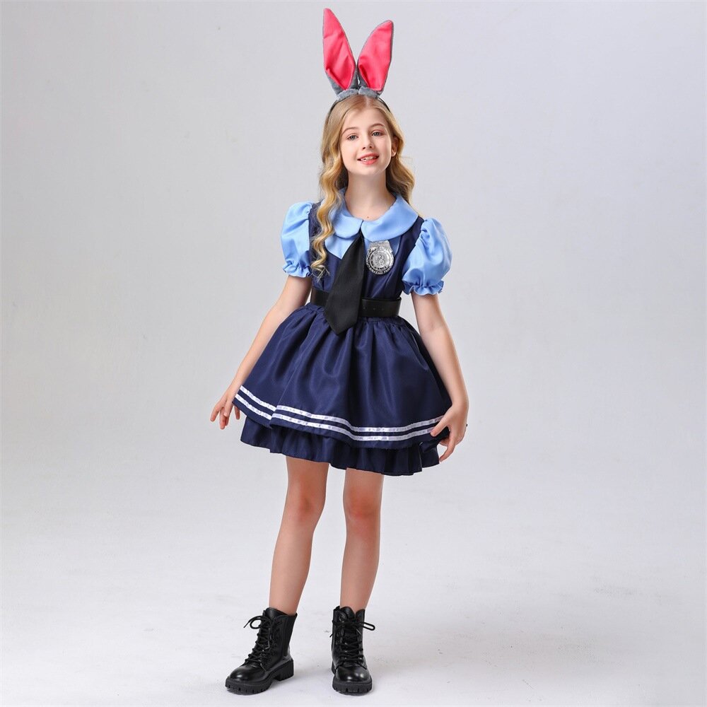 Реальный снимок Сумасшедший Зоотопия Косплей Костюм Джуди Кролика Аниме Косплей Полный набор