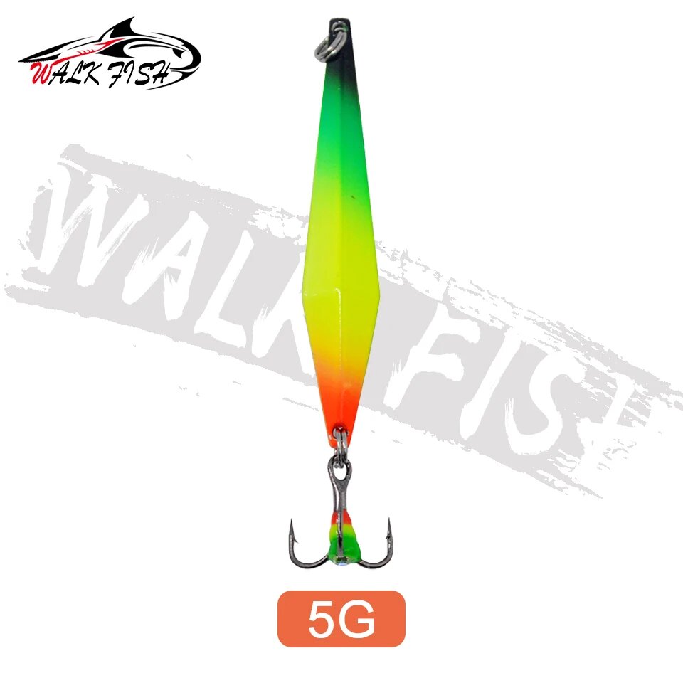WALK FISH новая зимняя металлическая ложка 5 г/10 г приманка для зимней рыбалки искусственная жесткая приманка для рыбалки микрообъект приманка рыболовные снасти приманка