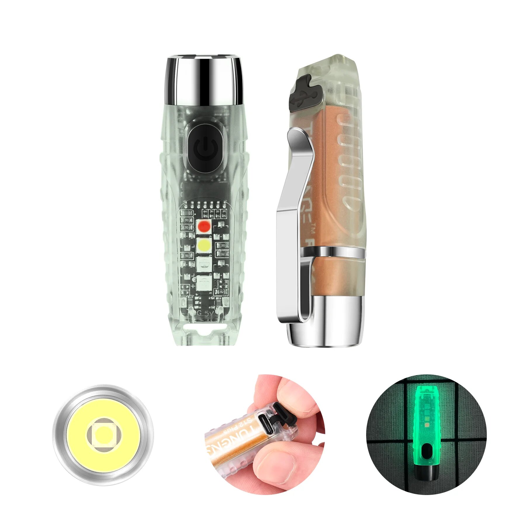 TUNENGE S12 PLUS портативный фонарик Fluorescent White