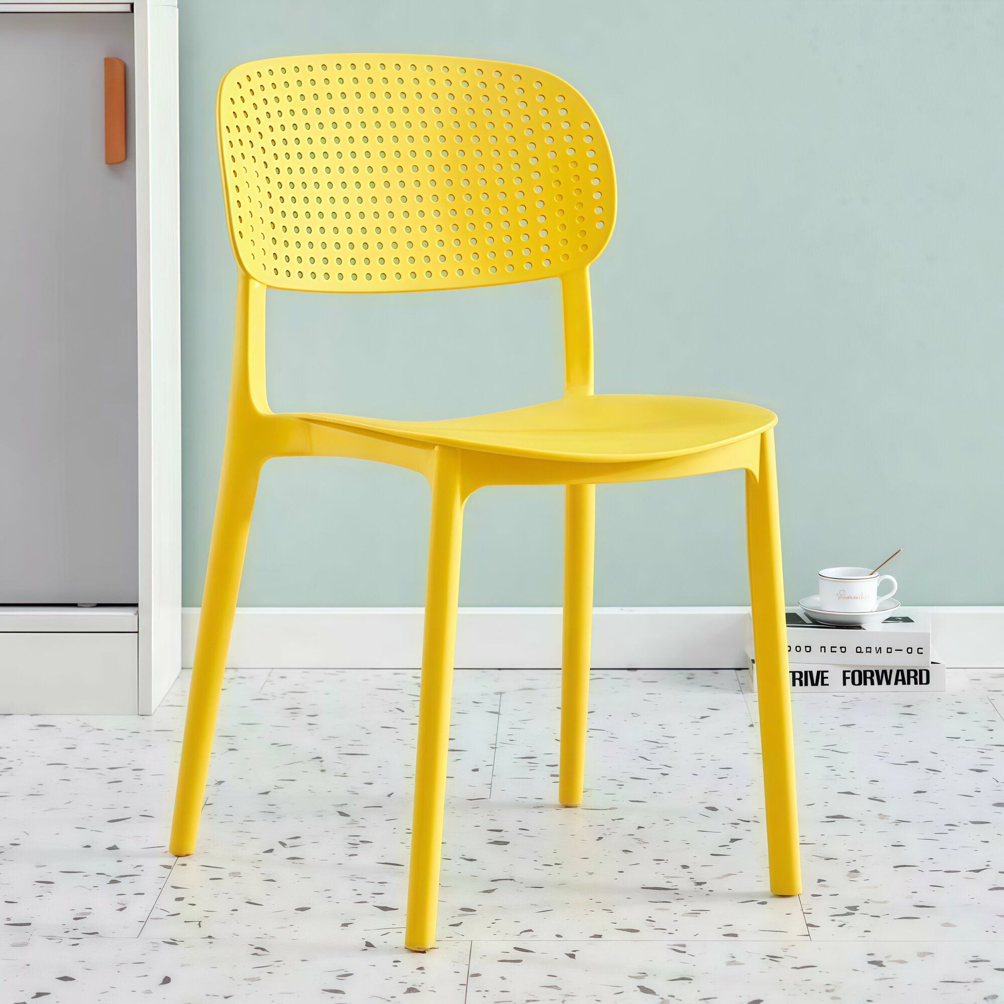 Стул Nova Home Textile, жёлтый, с подлокотниками, для офиса