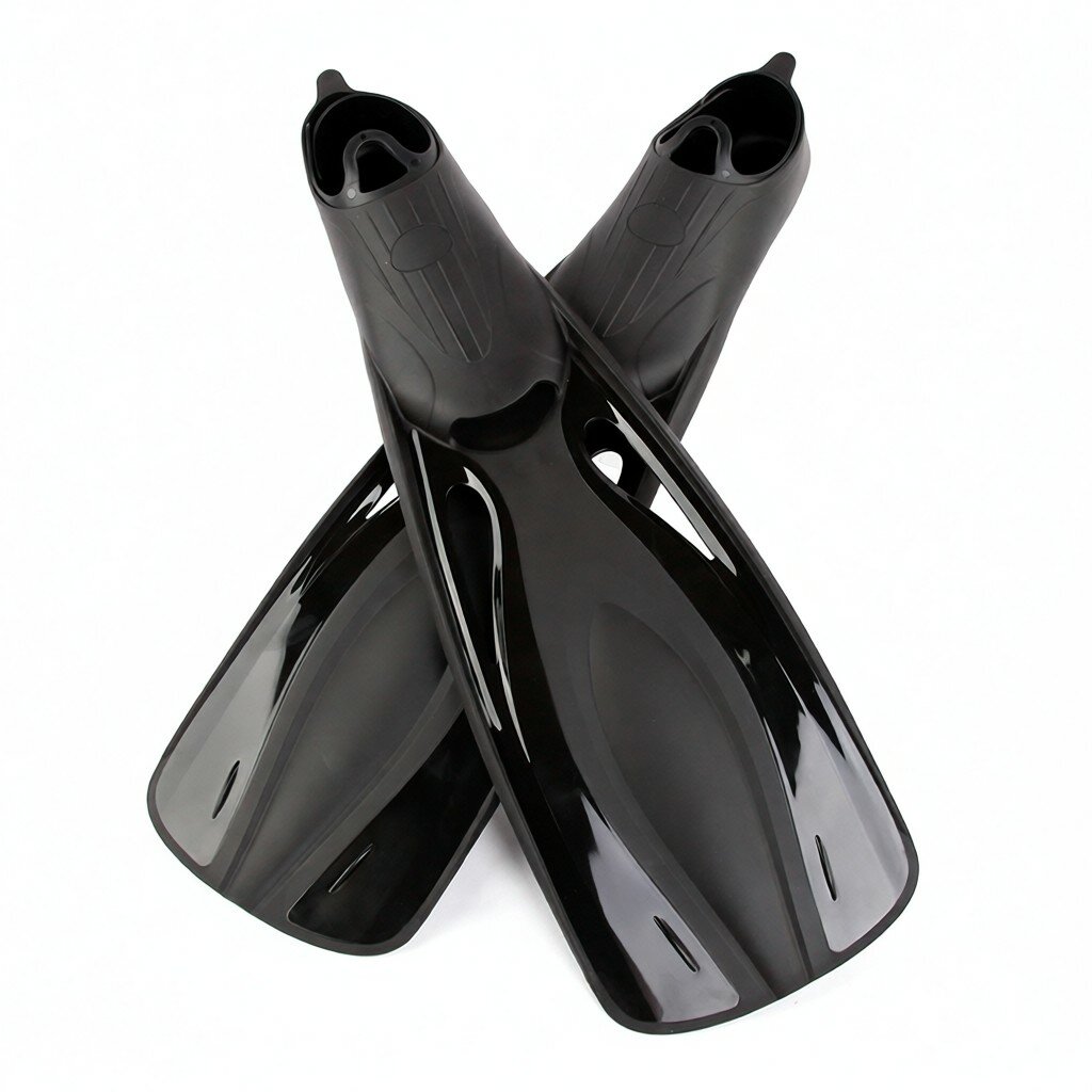 Ласты для плавания взрослые подводные длинные для снорклинга и дайвинга водные виды спорта, материал PP + TPR, цвета Черный Красный Синий Желтый, размеры S M ML, размер ласт 560*180мм, в упаковке 1 пара