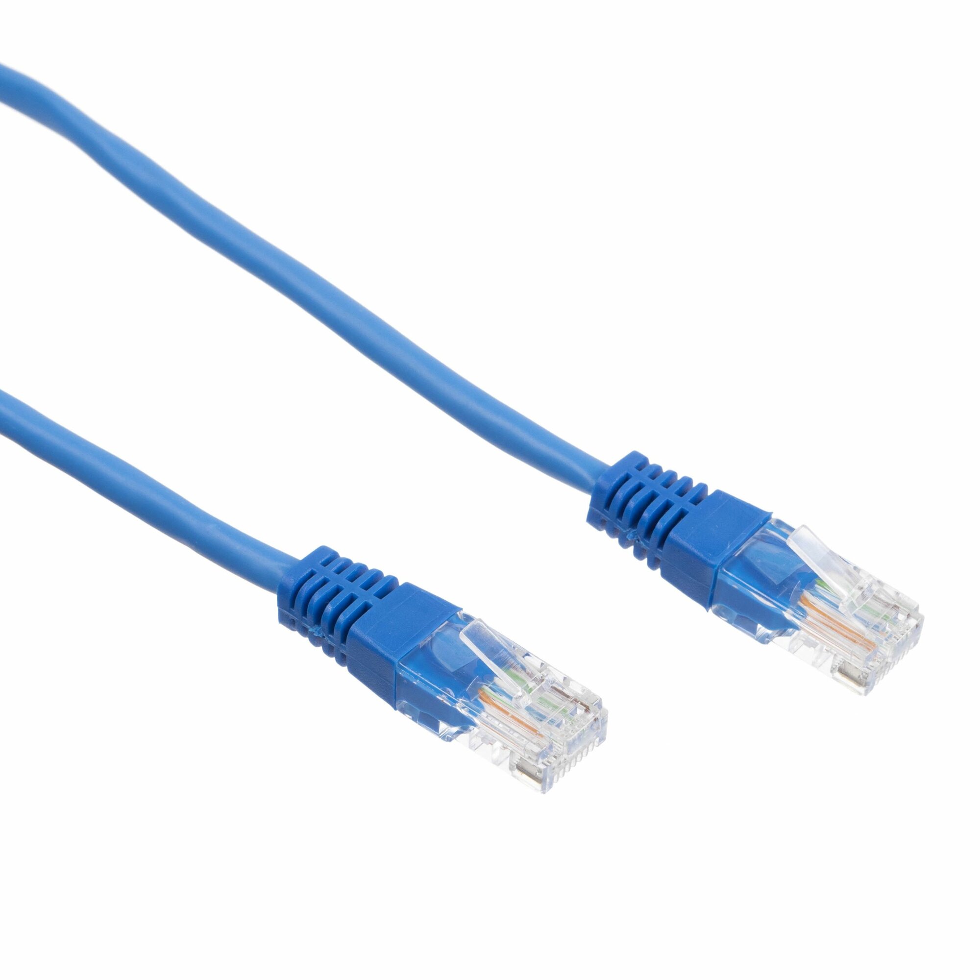Патч-корд W&T 1М UTP, категория 5E, синий WT-2038A1 BLUE