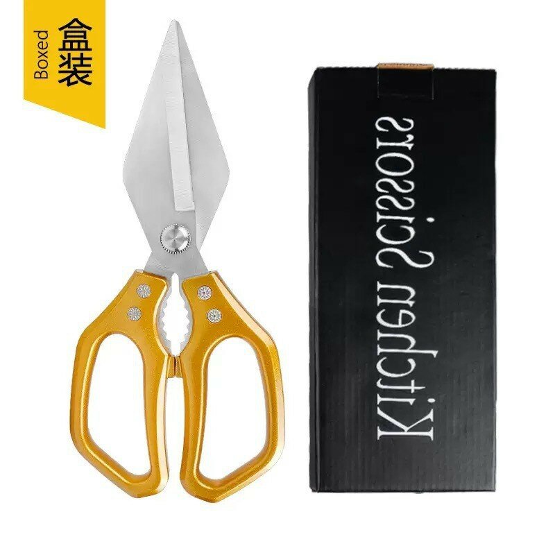 Горячие продажи кухонных ножниц, высокая твердость, острые, мощные ножницы для куриных костей, все ножницы из нержавеющей стали, ножницы для куриных, утиных и гусиных костей с большим лезвием