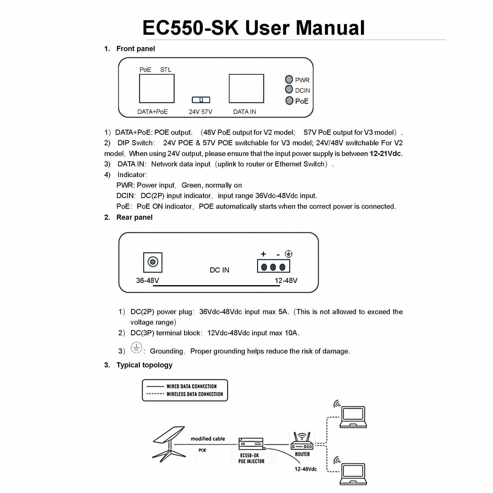 Инжектор PoE Gigabit DC12V-51V, вход 150 Вт, выход DC 57V, адаптер Ethernet для стандарта Gen 3