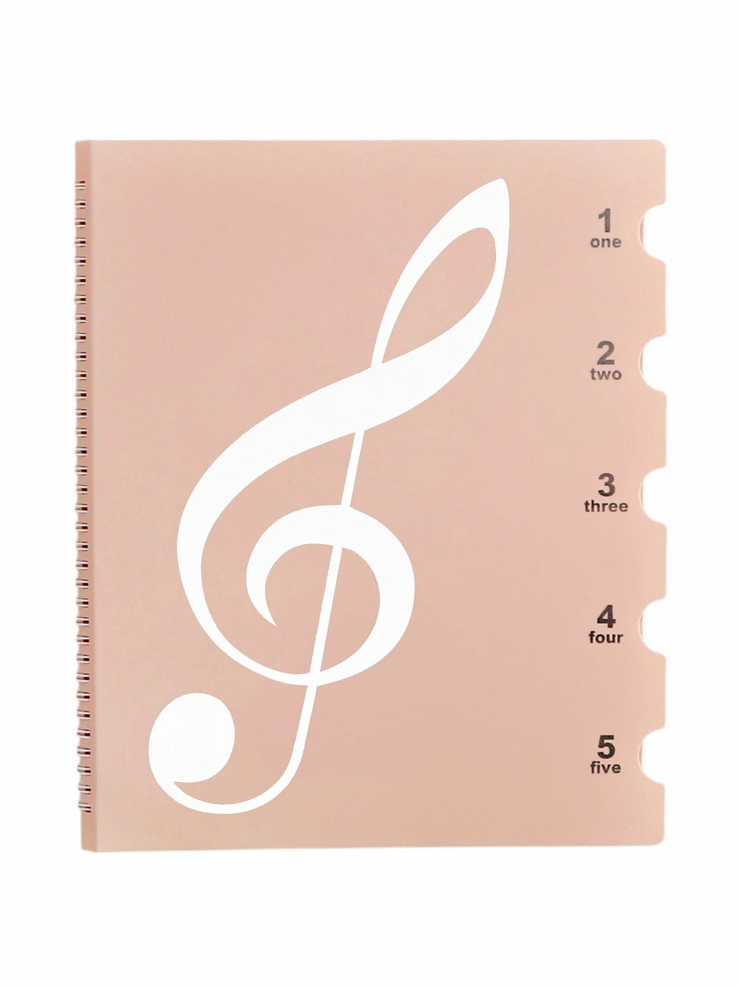 Нотная папка - 30 файлов 60 листов розовая, особенности папок: вертикальная