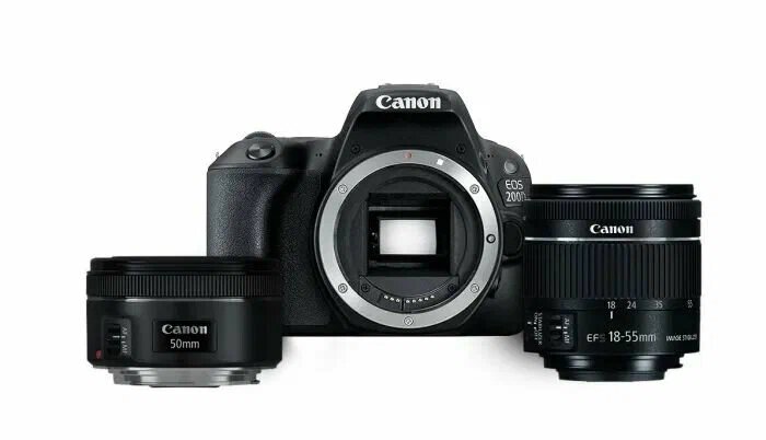 Фотоаппарат Canon Eos 200D EF-S Kit 18-55mm И EF 50mm f/1.8 STM