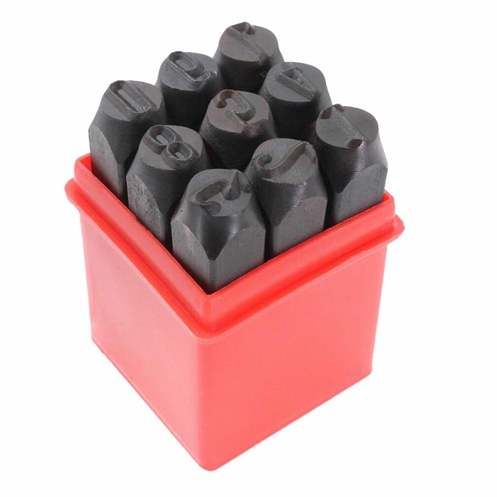 Набор металлических штампов для букв и цифр, 4 мм, для рукоделия, кожи, металла, алфавит