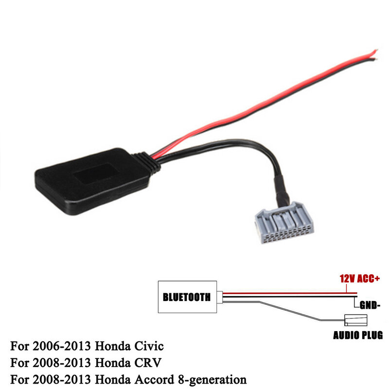 1 шт. Беспроводной Bluetooth 4.0 адаптер Aux-кабель Аудиоприемник адаптер для Honda Civic 2006-2013 CRV Accord 2008-2013
