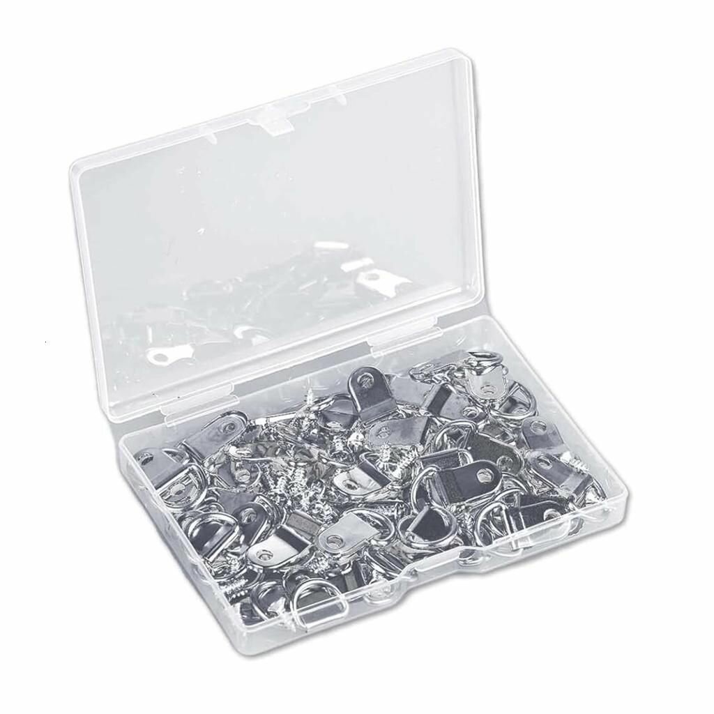 100 штук крючки для картин, Серебро