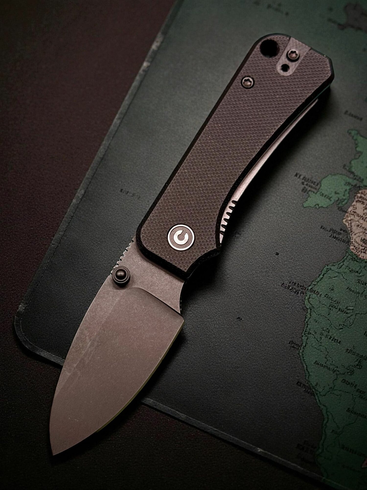 Нож складной Civivi C19068S-2 Baby Banter, Nitro-V Blade Black Stonewashed, Black G10 Handle