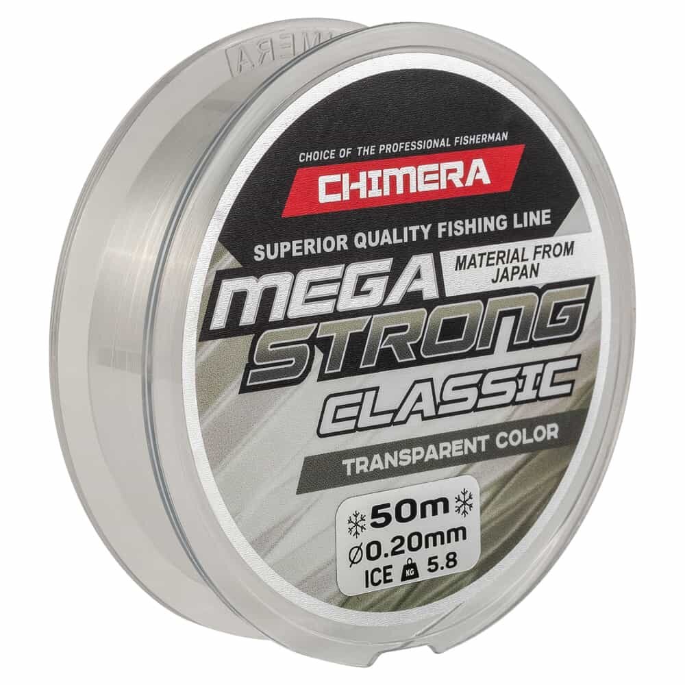 Леска Chimera Megastrong Classic Transparent Color 50м #0.20 5,8кг