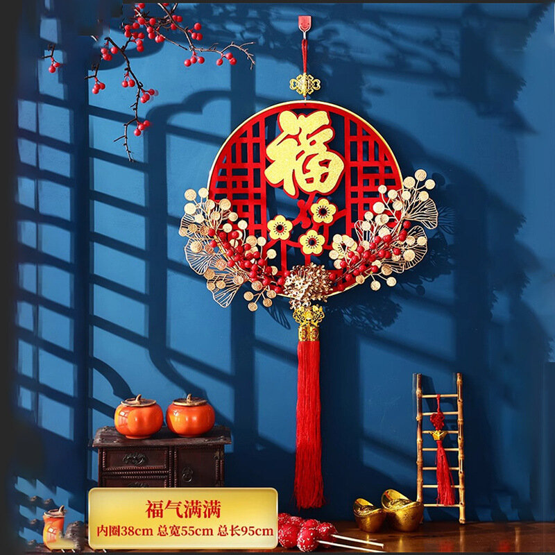 Украшение для новоселья с персонажем Джой Фу, весеннее праздничное украшение для гостиной, новое украшение для дома, 3D подвеска на дверь, новогодние товары, подвесной орнамент, одна штука