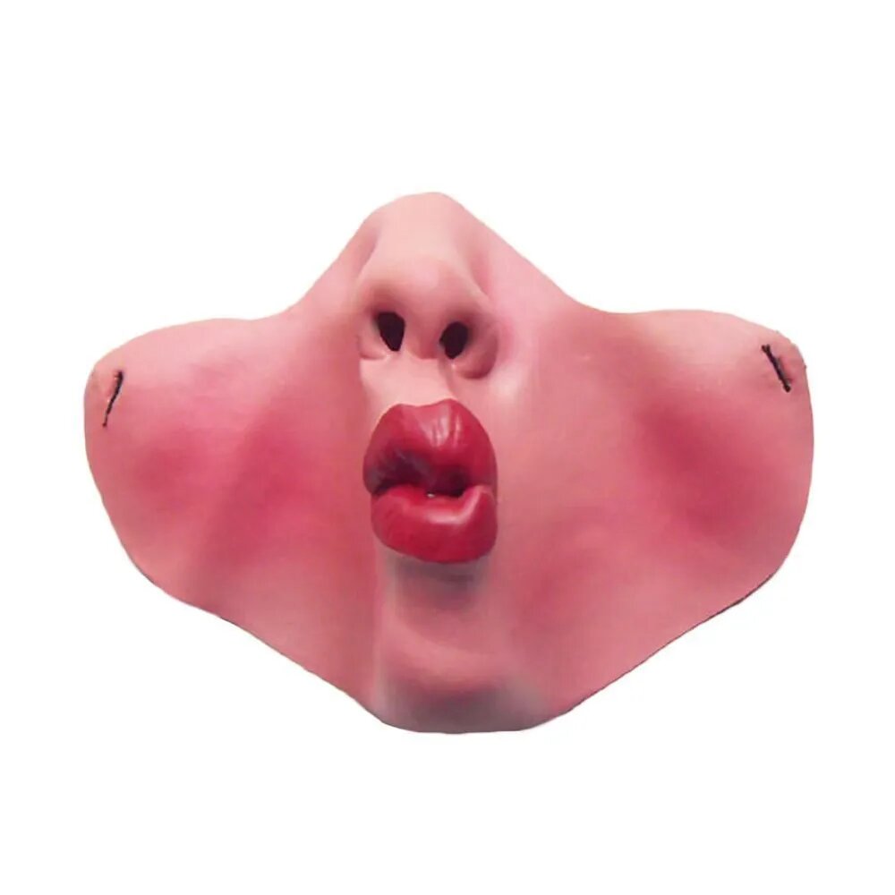 Маска клоуна полумаска смешная, латексная маска на Хэллоуин, карнавал, вечеринку, розыгрыш