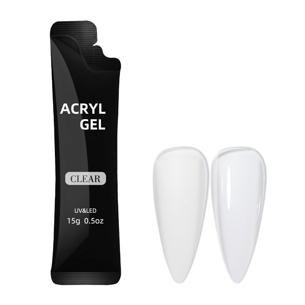 1 пакетик клея для наращивания ногтей crystal-прозрачный