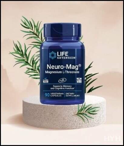 Премиум Magnesium LThreonate от Life Extension в количестве 90 растительных капсул для поддержки нейрофункций