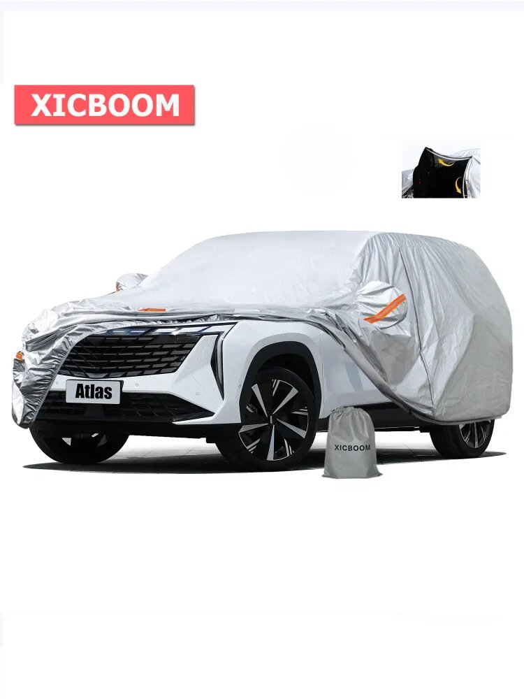 XICBOOM Чехол на автомобиль Geely Atlas, Мембранные материалы, Хлопок, 1 шт.