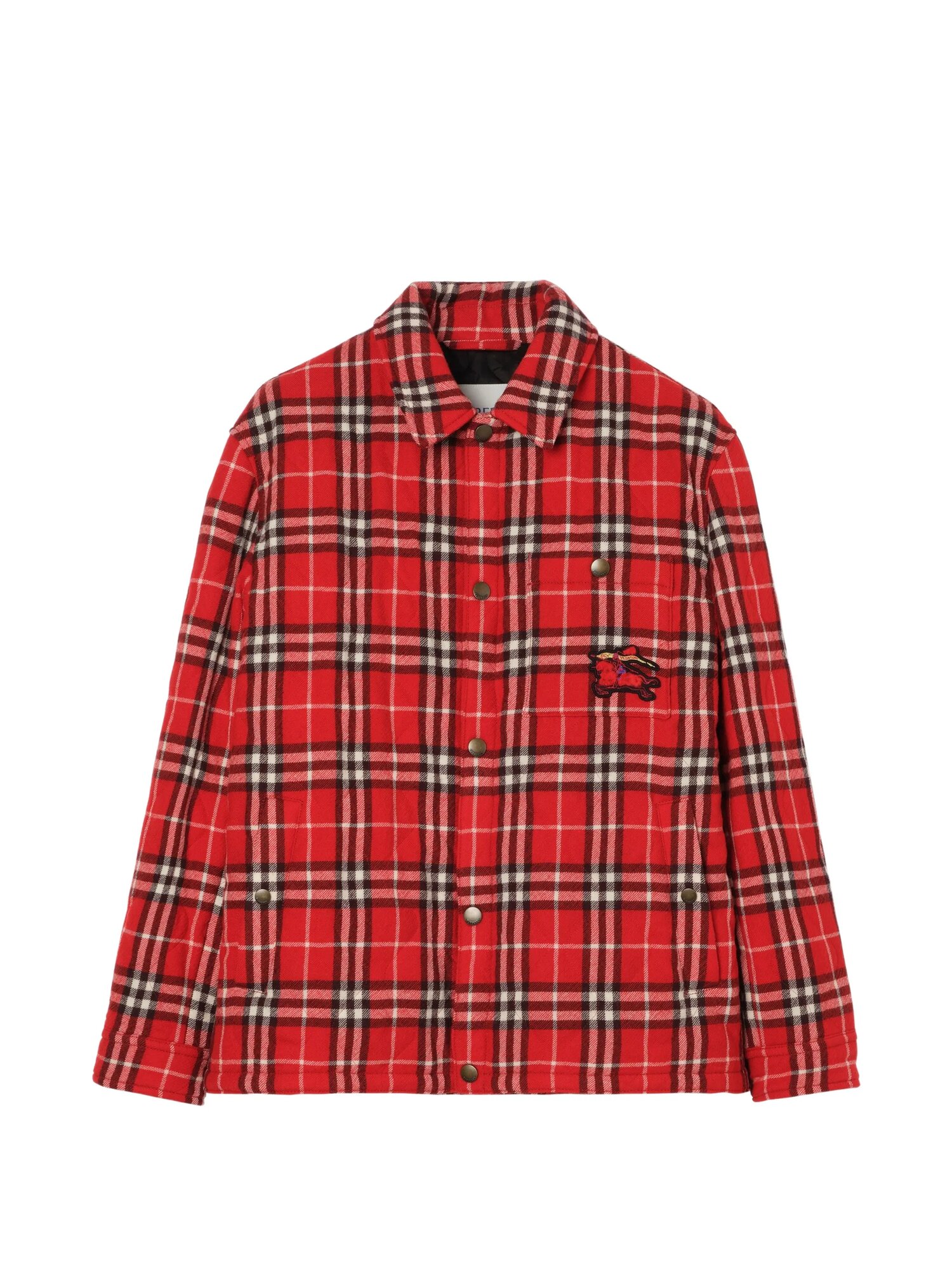 Куртка Check quilted wool flannel jacket