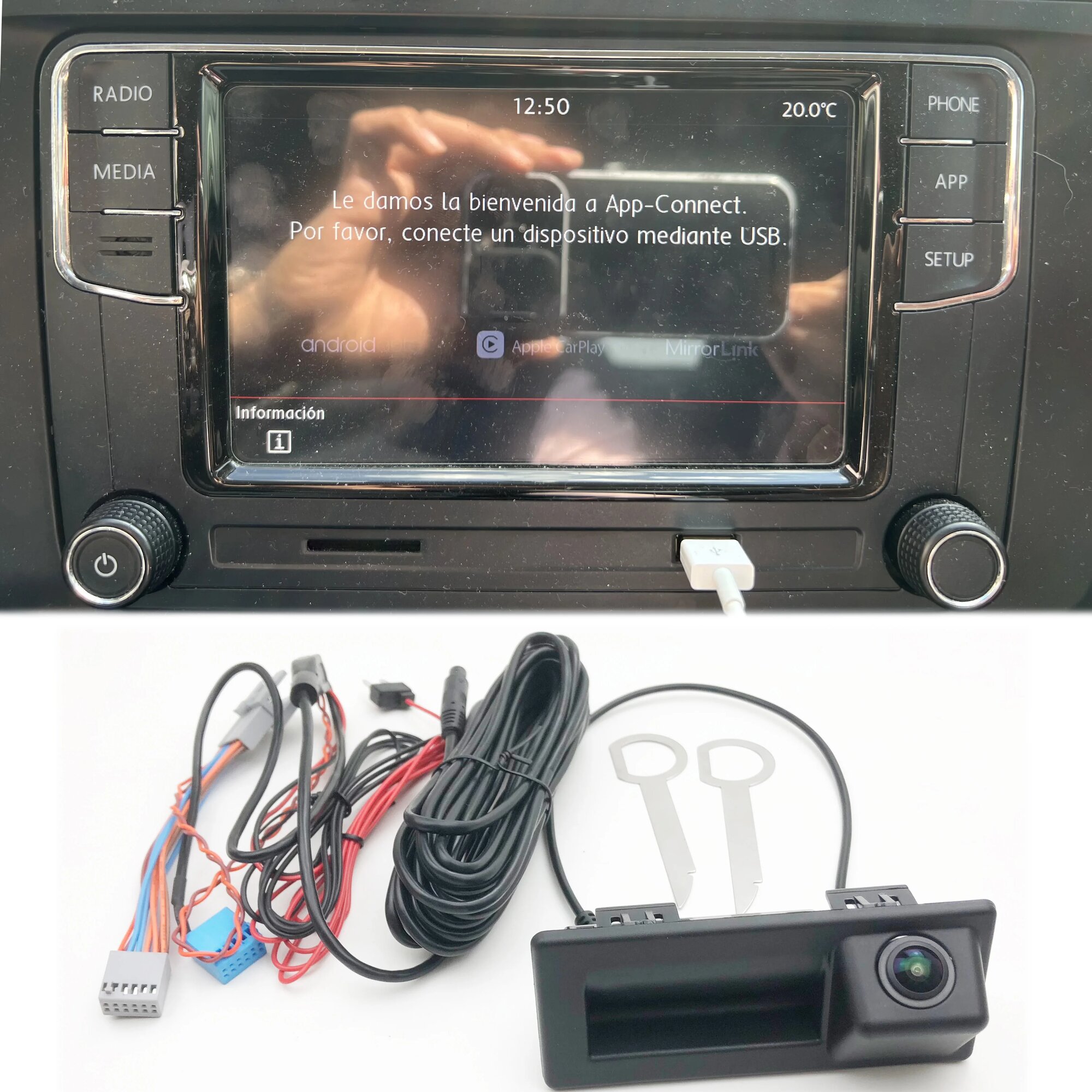 VKAUTO Canbus динамическая траектория камера для VW Jetta MK6 Passat 2016 2017, резервная For 187B