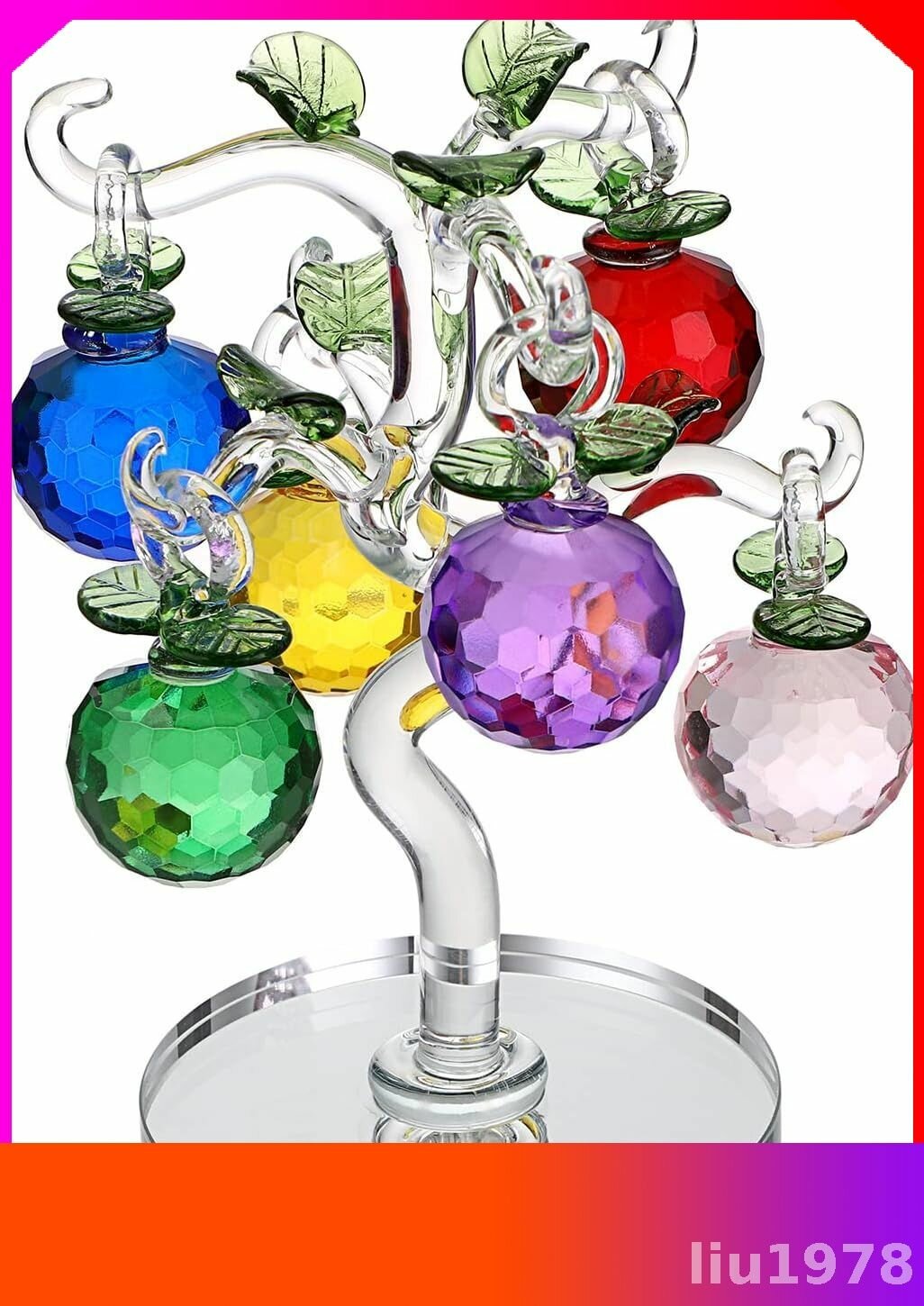 Искусственная Стеклянная Яблоня - Украшение Стола По Фэн-шуй-liu1978