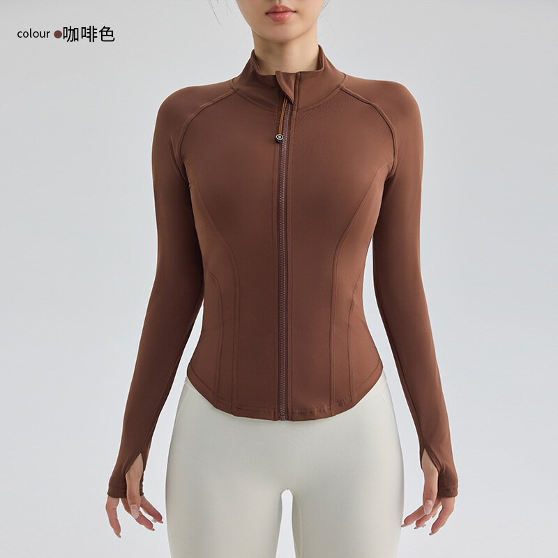 Высококачественная беговая фитнес-топ для женщин, одежда для утреннего пробежки, новая осенняя спортивная одежда для бадминтона, тенниса и йоги с длинным рукавом 2025 года