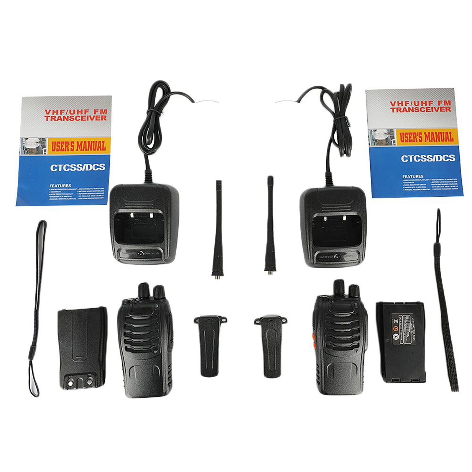 Baofeng BF-888S UHF 400-470 МГц FM приемопередатчик Двухворотный радиопотативный портативный портативный портативный ход Talkie Talkie Long Distance 2pcs US Plugc