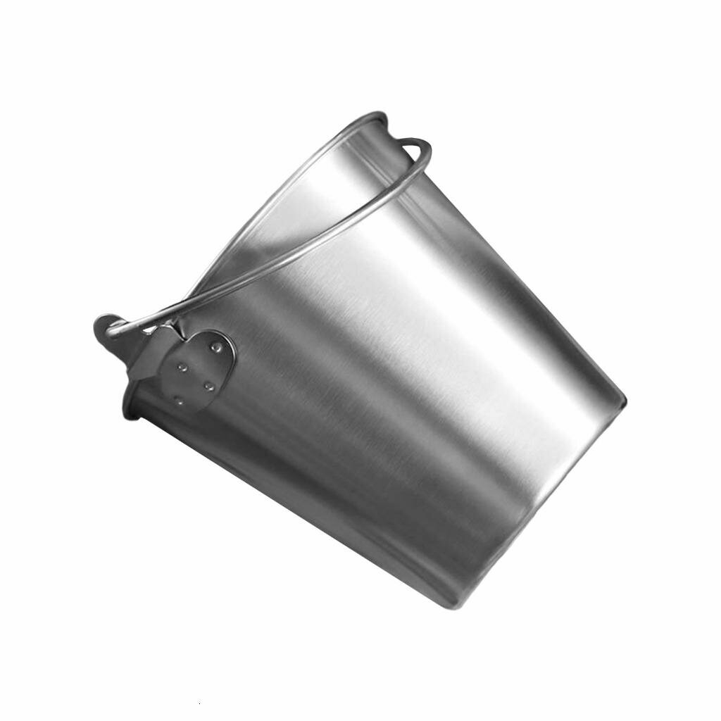 Мини-ведра металлические для десертов, Серебро - маленький