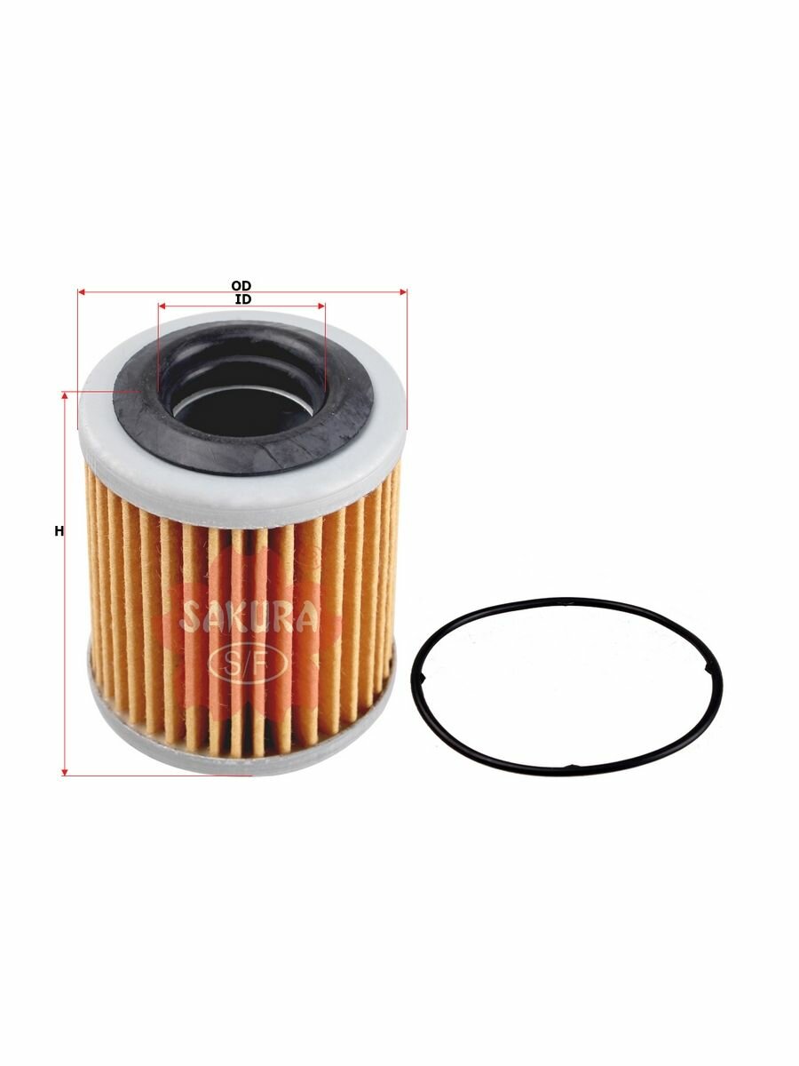 Фильтр трансмиссионный Sakura TE10170 для Citroen C-Crosser, Mitsubishi Lancer, Nissan Juke / Ситроен Ц-Гросс, Мицубиси Лансер, Ниссан Жук