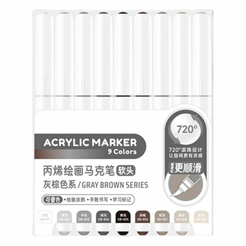 Маркер с акриловой краской для рисования