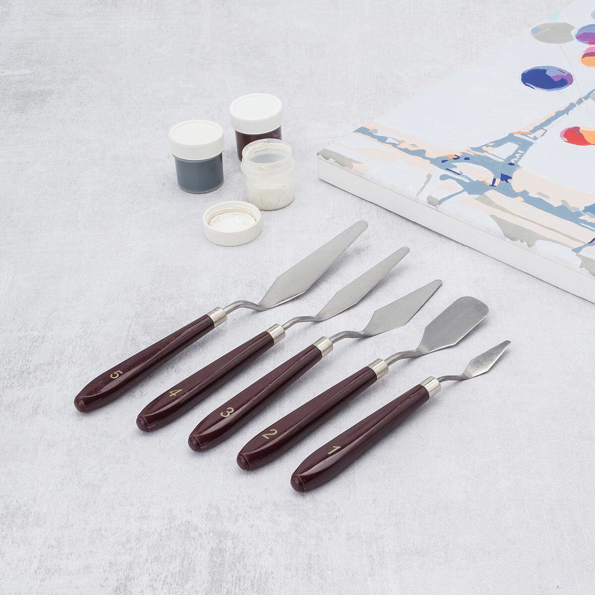 Набор мастихинов айрис 2AL091, для художественных работ, 5шт