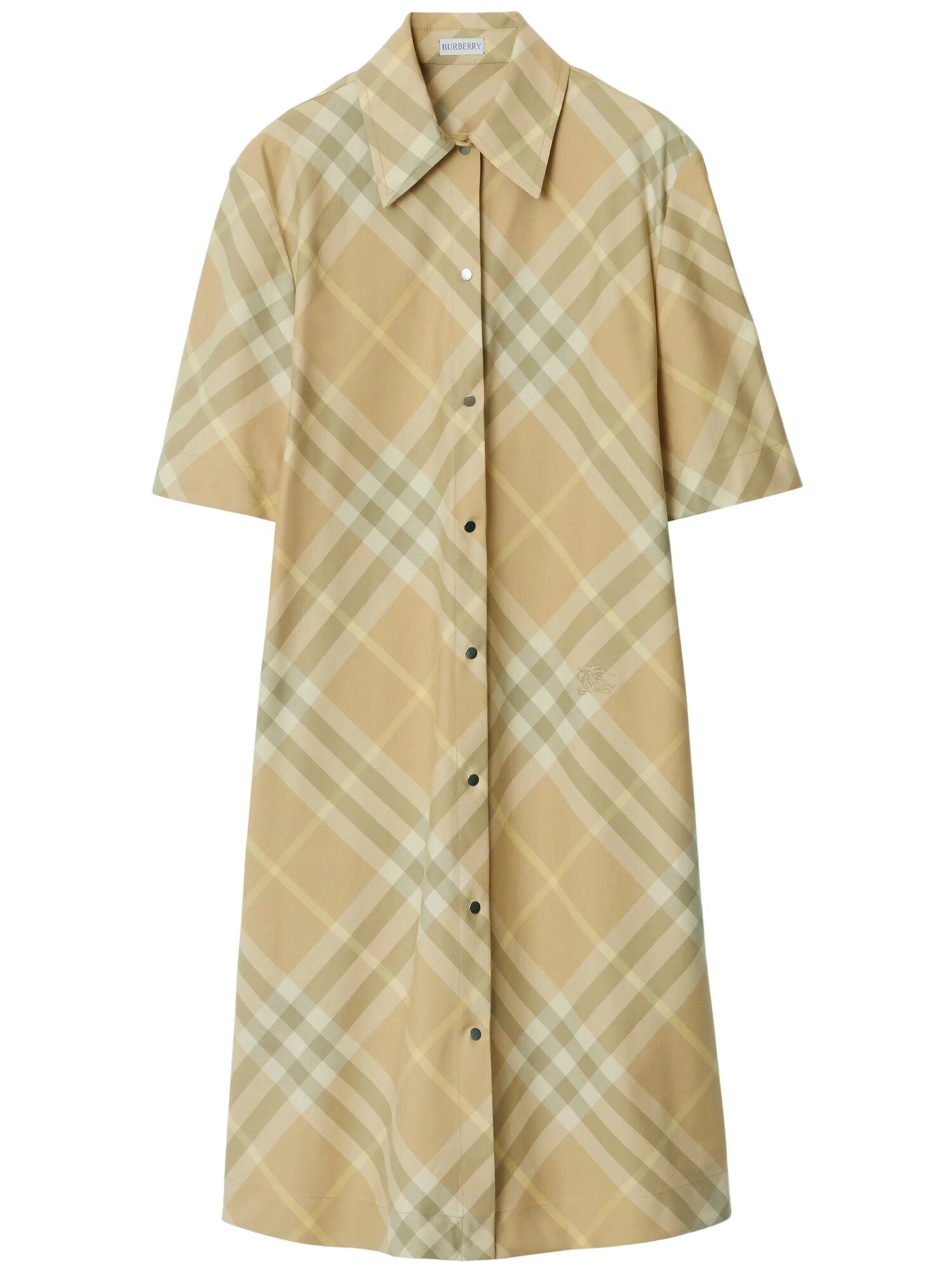 Платье BURBERRY Vintage Check, размер 4 UK, коричневый