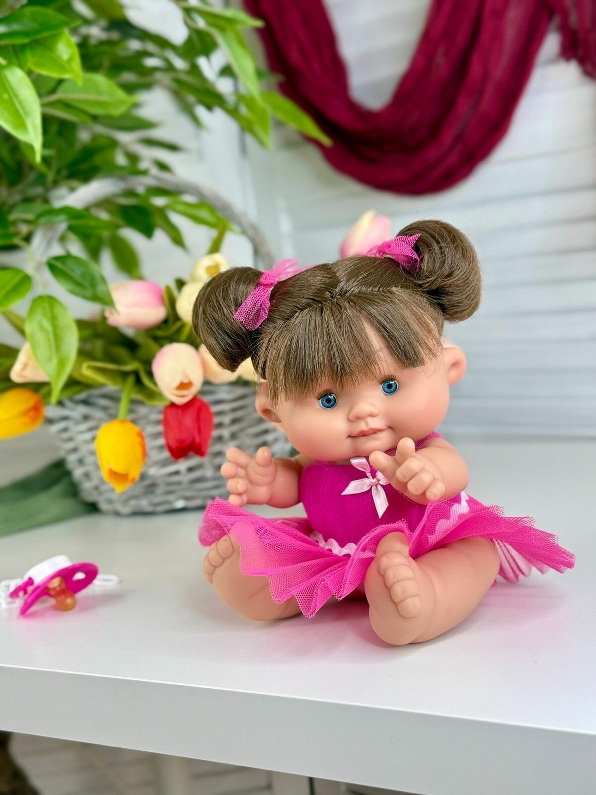 Пупс Nines 26 см PEPOTE с закрывающими глазками