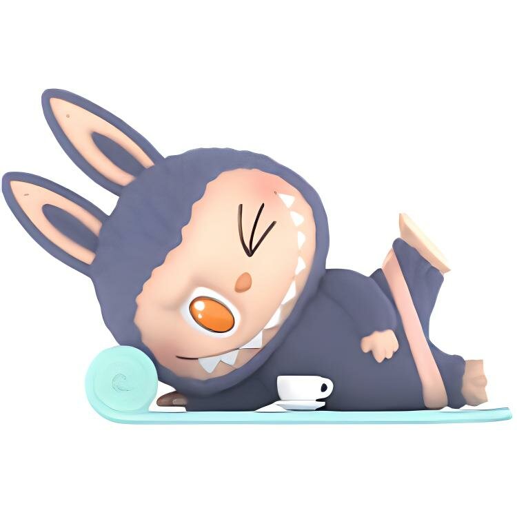 Коллекционная фигурка Pop Mart The Monsters Lazy Yoga Series, 确认款-我美式（拆盒拆袋）
