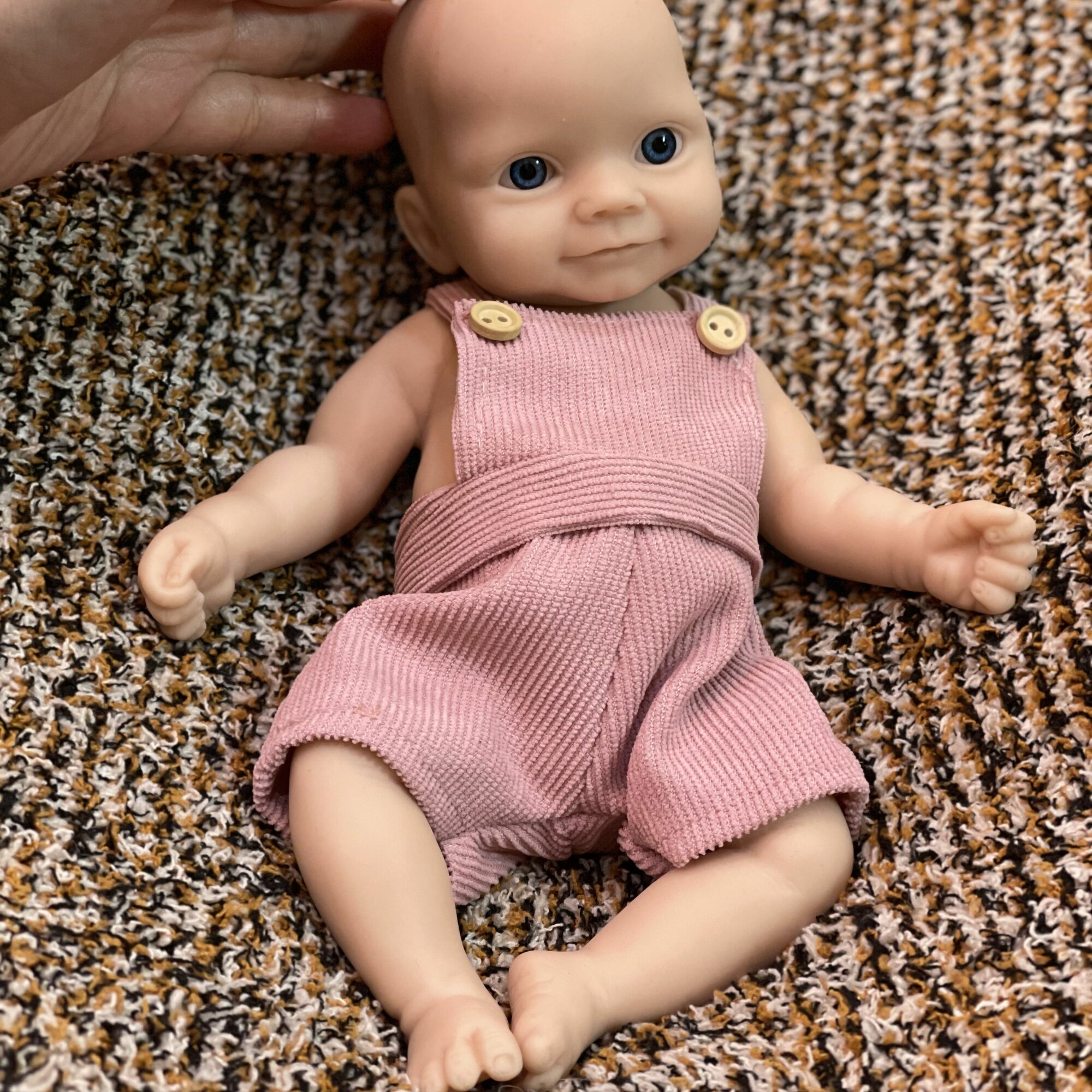 Силиконовая девочка 28 см неокрашенная полностью цельная силиконовая кукла Реборн