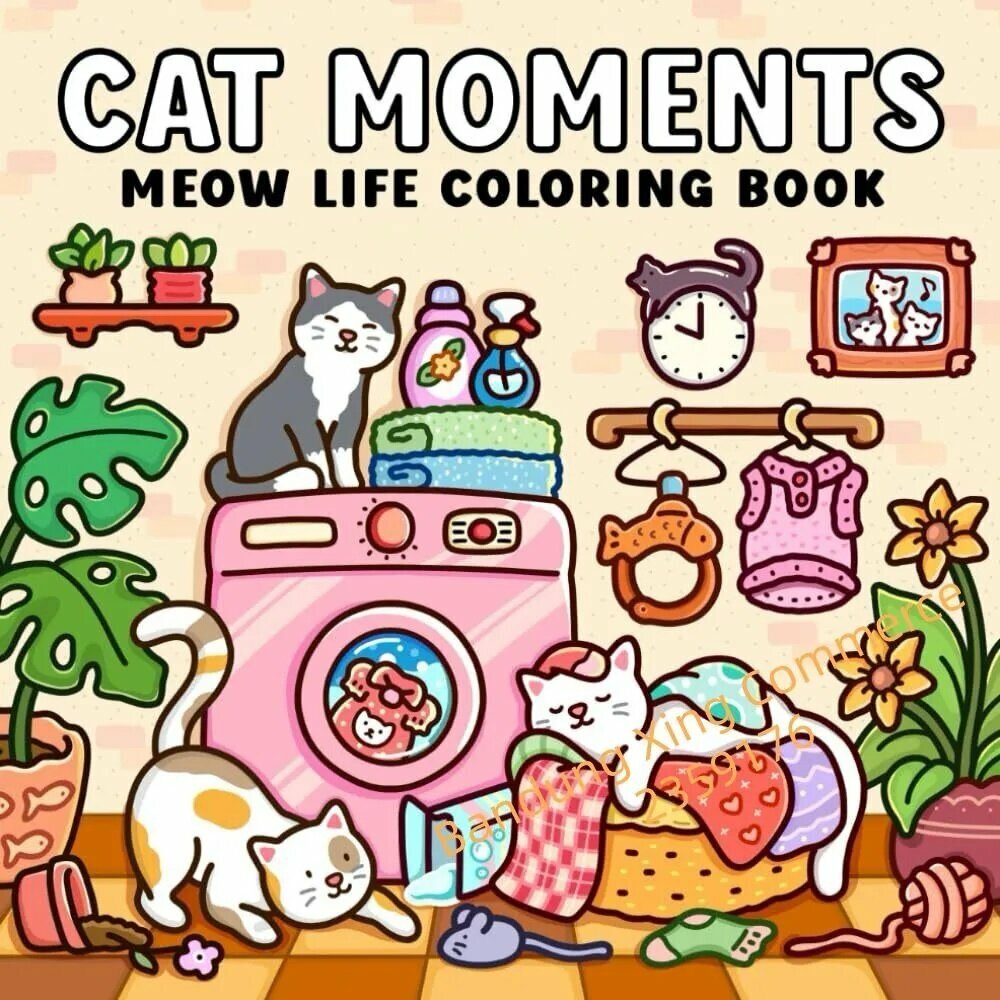 Раскраска антистресс для взрослых и подростков Coco Wyo -CAT MOMENTS 50