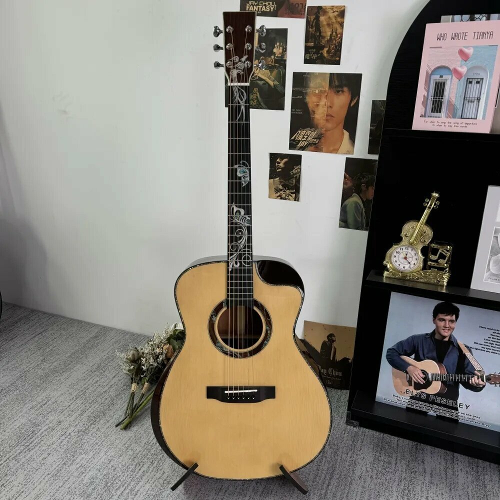 Rocking star Акустическая гитара Электроакустическая Bird 6-струнная 4/4