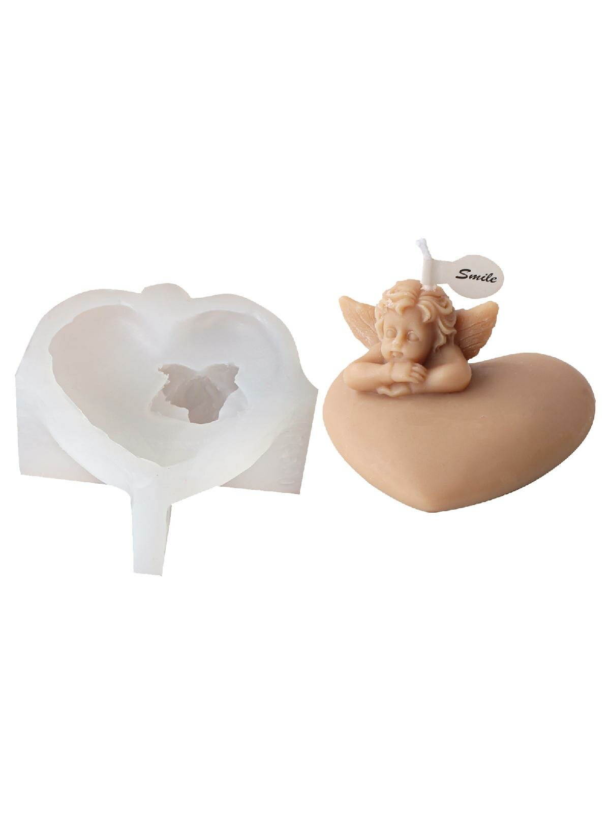 Фигурка Ангела Форма для свечи Поделки из гипса Украшения для спальни Украшения дома