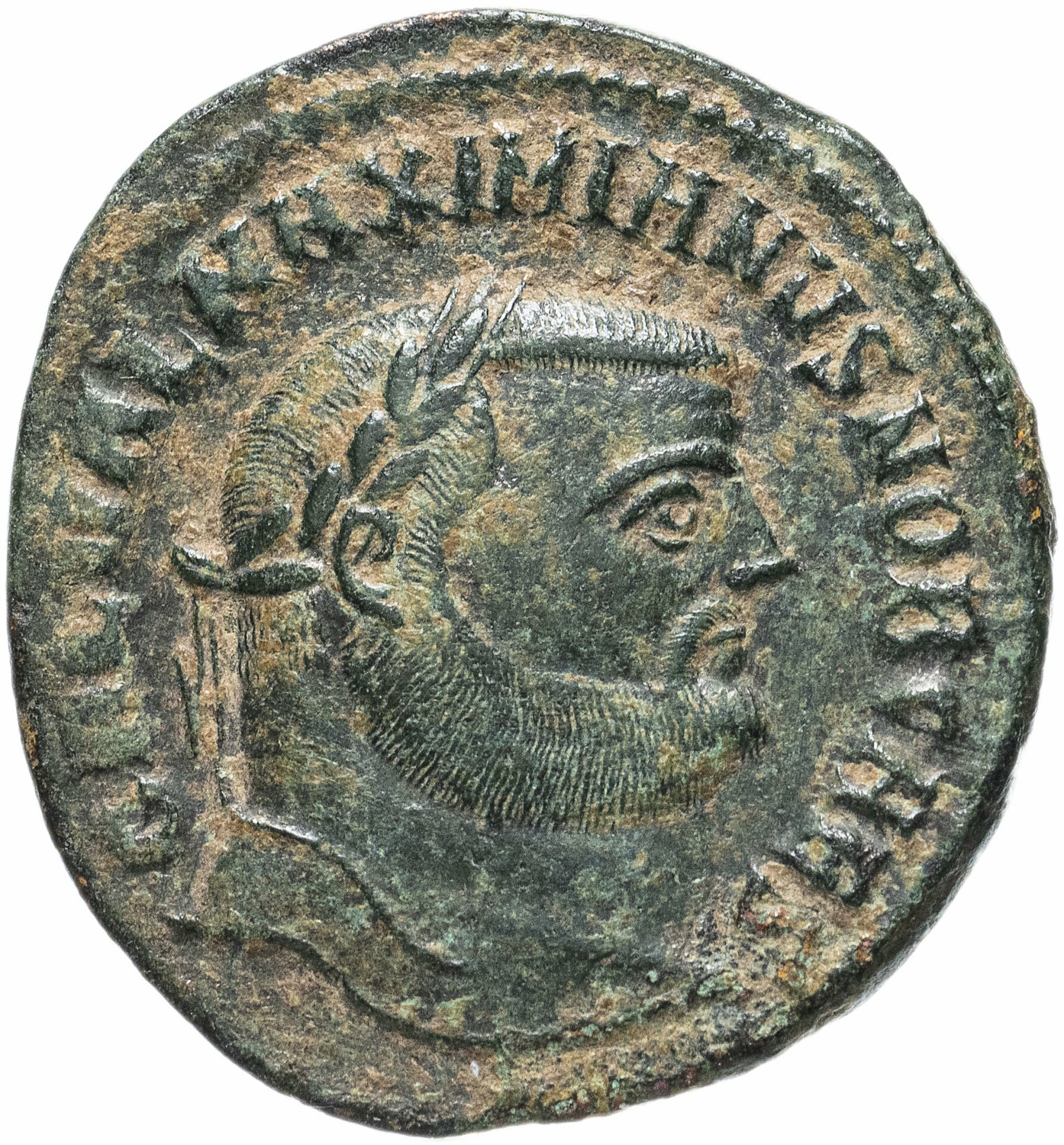 Римская империя, Галерий, 305-311 годы, нуммий , Бронза, в сохранности VF-XF