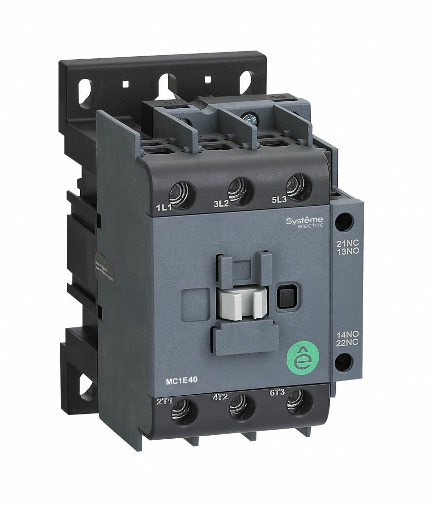 Контактор Systeme Electric MC1E 3п 40А кат. 220В/230В AC 1НО+1НЗ SE MC1E40M7