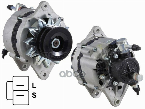 Генератор NISSAN ATLAS F22/F23/PATROL 4.2/3.2D 88-97 SD33T/TD42 24V 35A Sat арт. ST-85-0029