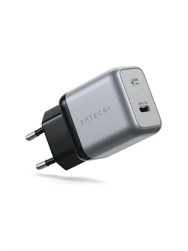 Satechi Сетевое зарядное устройство Satechi Gan Wall Charger USB-C 30W PD ST-UC30WCM-EU серый