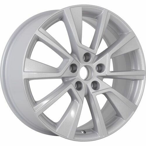 Колесный литой диск KHOMEN KHW1802 (18_ZV Haval Jolion) R18x7 5x114.3 ET37 CB66.5 F_silver