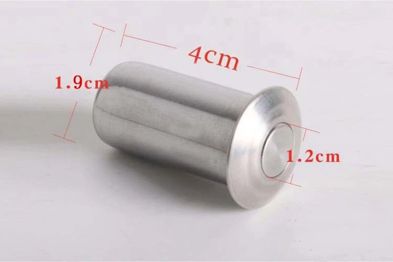 Скрытая дверная защелка из нержавеющей стали, Цвет: 1.2cm